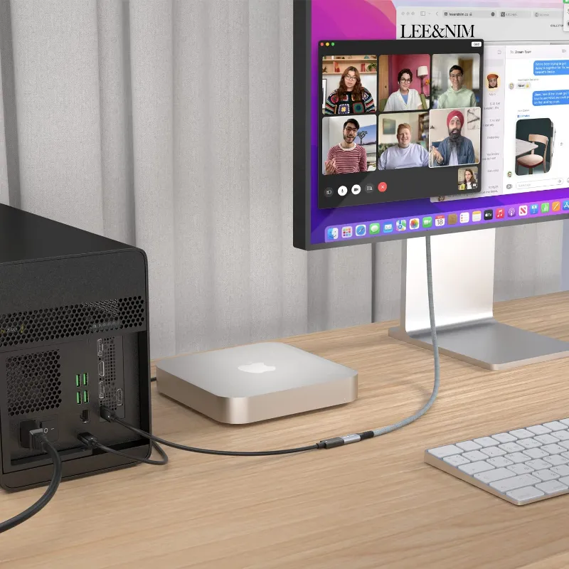 Right Angle Usb4 Extension Cable, 40Gbps 100W 90 Degree Type C 4.0 ...