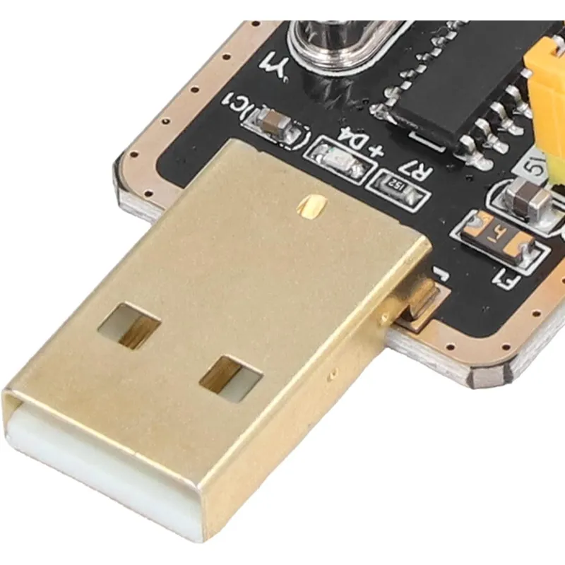 Usb To Ttl Converter Module, 3.3V 5V Adjustable Ch340G Chip Serial ...