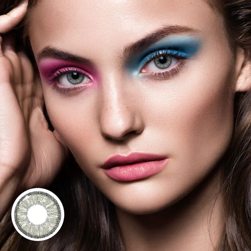 Ojotrend Vika Tricolor Dolce Grey Color Contact Lens 1 Year CE ISO Certificated - -7 | Wholesale ...