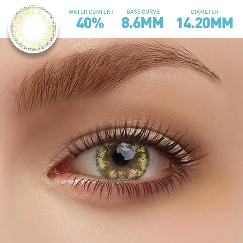 Ojotrend 1Pair Colored Contact Lens Glass Ball Halloween Eyes Cosplay ...
